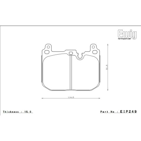 Endless EIP249 brake pads Mini JCW F56