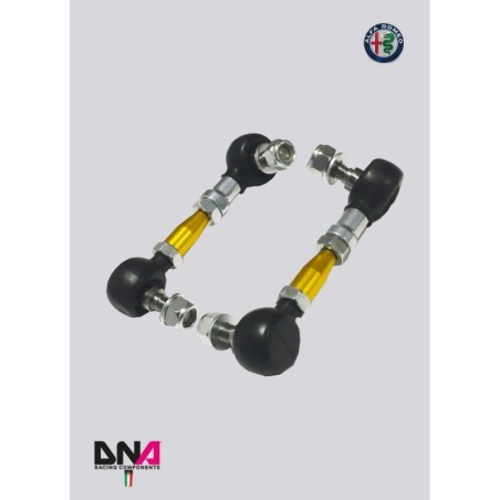 Alfa Giulietta-DNA Racing rear racing sway bar tie rods on uniball kit