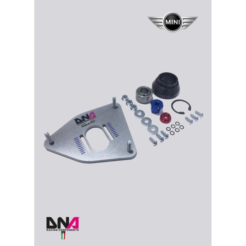 Mini Cooper R50-R52-R53-DNA Racing adjustable top mount on uniball kit