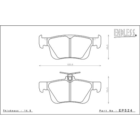 Endless EP357 brake pads