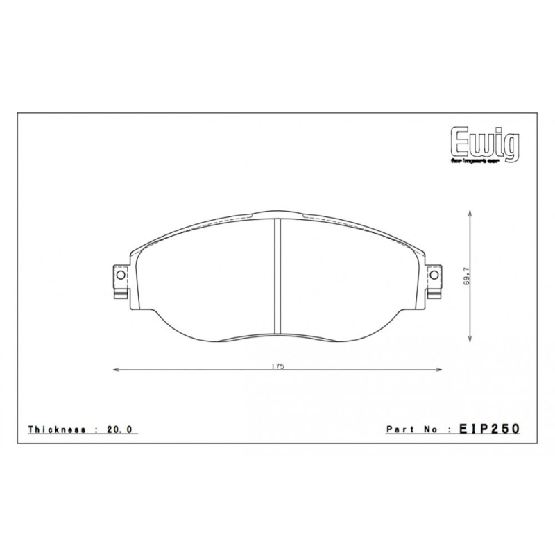 Endless EIP250 brake pads