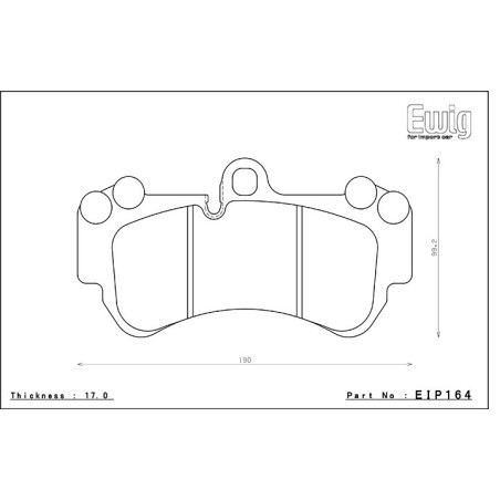 Endless EIP164 brake pads