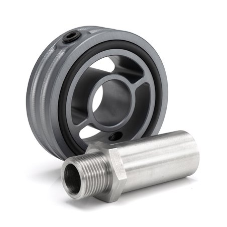 Oil Filter Sandwich Plate Spacer with 1/8" NPT Sensor Ports HEL