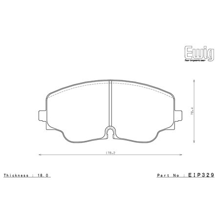 Endless EIP329 brake pads for VAG 357mm Golf 8 R - Golf 8 GTI - Audi S3 8Y